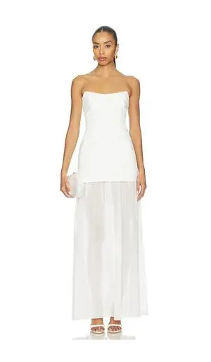 Amanda Uprichard Christy Maxi Dress - Ivory
