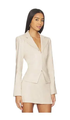 Amanda Uprichard Alana Jacket - Stone