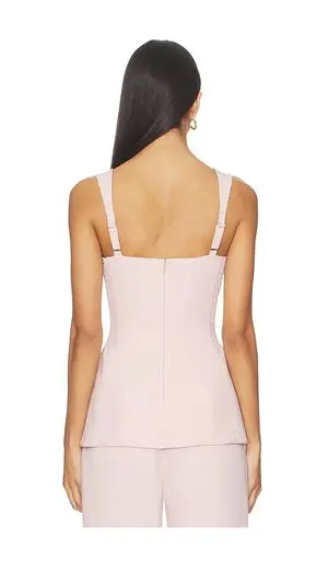 Amanda Uprichard Sleeveless Peplum Top - Mochi