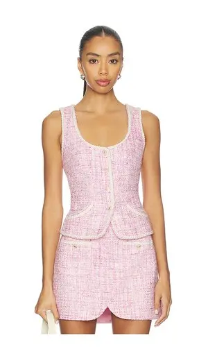 Amanda Uprichard Caligari Vest - Pink