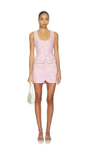 Amanda Uprichard Caligari Vest - Pink