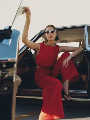 REFORMATION Toscana Top Red