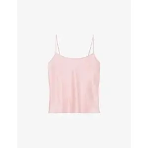 REISS Corey Silk Cami Top - Pink
