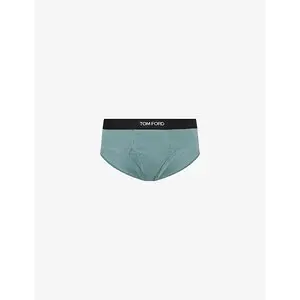 TOM FORD Classic Cotton-jersey Boxer Briefs - Teal