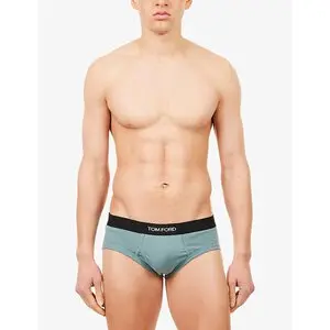 TOM FORD Classic Cotton-jersey Boxer Briefs - Teal