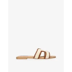 Steve Madden Zarnia Crochet Sandals - Tan Comb
