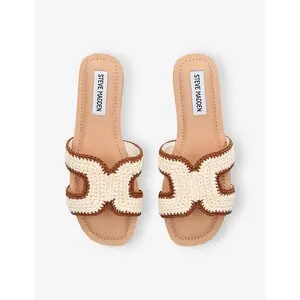 Steve Madden Zarnia Crochet Sandals - Tan Comb