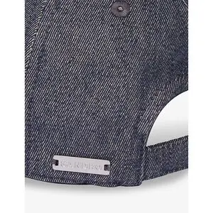 Sandro Logo Denim Baseball Cap - Blue