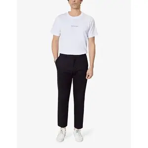 The Kooples Tapered-leg Stretch-cotton Chino Trousers