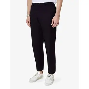 The Kooples Tapered-leg Stretch-cotton Chino Trousers