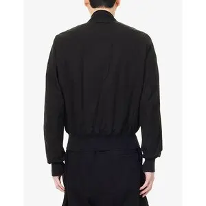 Rick Owens Bauhaus Flight Cotton Bomber Jacket - Black