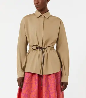 Max Mara Cotton Poplin Shirt - Green