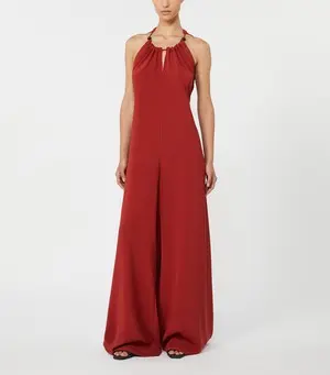 Max Mara Satin Halterneck Jumpsuit
