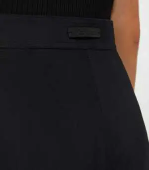 Max Mara Stretch-cotton Cargo Trousers - Black
