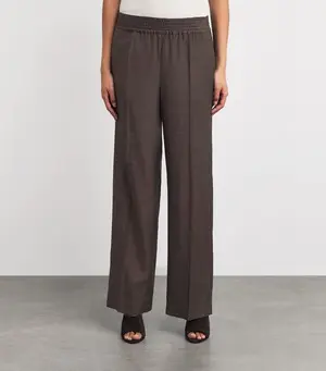 HERSKIND Tailored Straight Leg Trousers - Brown