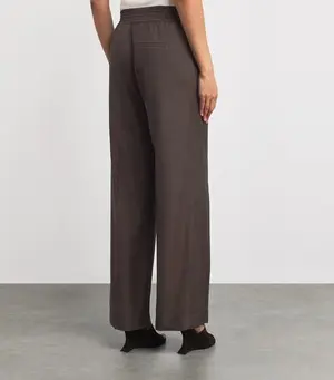 HERSKIND Tailored Straight Leg Trousers - Brown