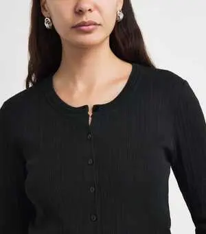 HERSKIND Rib-knit Brooks Cardigan