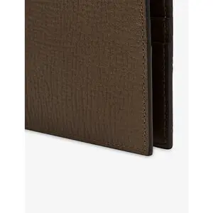 Smythson Ludlow 6-card Slot Leather Wallet - Dark Olive