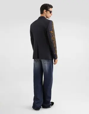 Dolce & Gabbana Double-breasted New Martini Wool Jacket - Blue