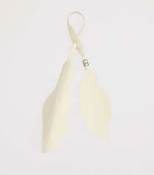 Ralph Lauren Calfskin Floral Bag Charm - Neutral