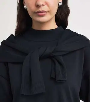 Falke Silk-cotton Mock-neck Top