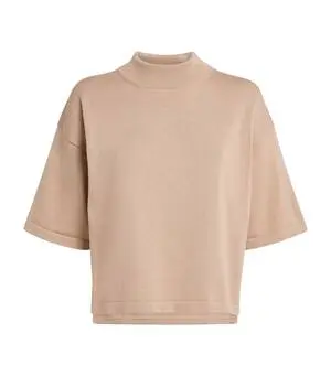 Falke Silk-cotton Mock-neck Top
