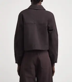 ME+EM Cotton Twill Jacket - Brown