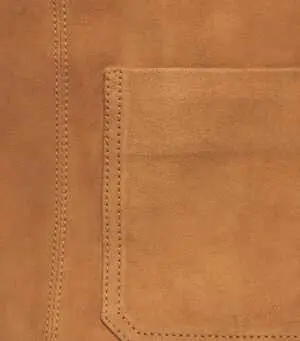 ME+EM Suede Boxy T-shirt - Brown