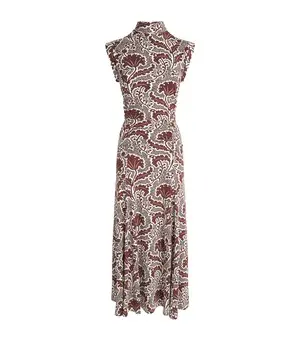 ME+EM Floral High-neck Maxi Dress