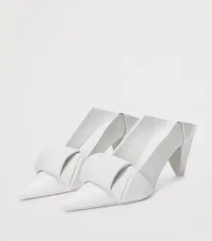 Loewe Origami Heeled Mules 70 - White
