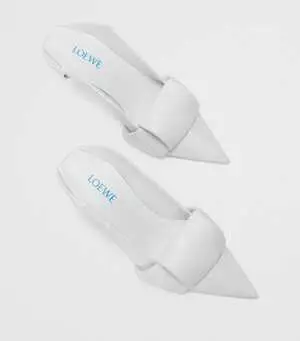 Loewe Origami Heeled Mules 70 - White