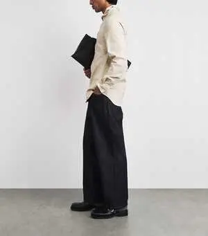 SYSTEM Faux Leather Shirt
