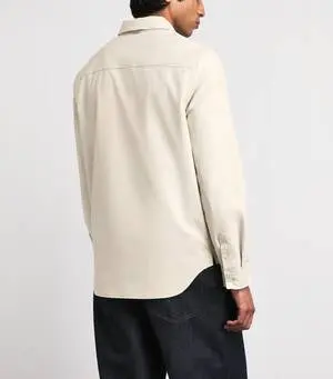 SYSTEM Faux Leather Shirt