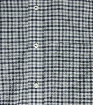 SYSTEM Cotton-blend Relaxed Check Shirt