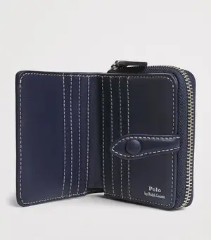 Polo Ralph Lauren Small Leather Polo Bear Wallet - Navy