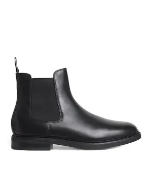 Polo Ralph Lauren Leather Asher Chelsea Boots - Black