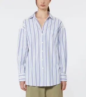 Max Mara Cotton Poplin Embroidered Shirt