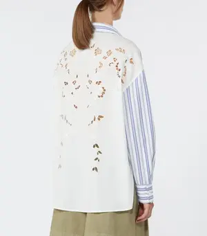 Max Mara Cotton Poplin Embroidered Shirt