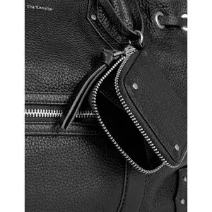The Kooples Logo-embossed Leather Tote
