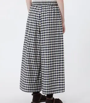 Max Mara Check Print Trousers