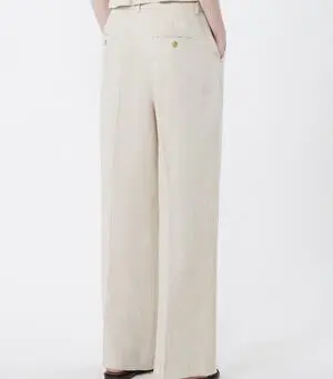 Max Mara Linen Wide-leg Trousers