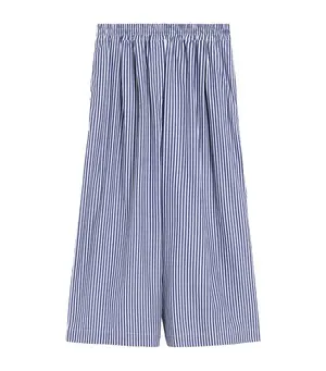 Max Mara Stripe Wide-leg Trousers - Blue