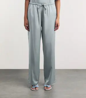 Stylein Meike Wide-leg Trousers - Blue