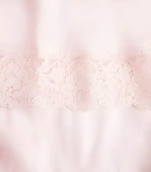 Sandro Satin Lace-trimmed Top - Pink