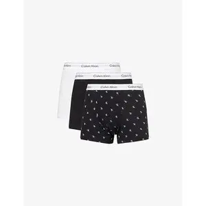 Calvin Klein Icon Pack Of Three Stretch-cotton Trunks - Multi