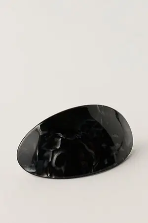 Free People Brielle Acetate Barrette - Charcaol