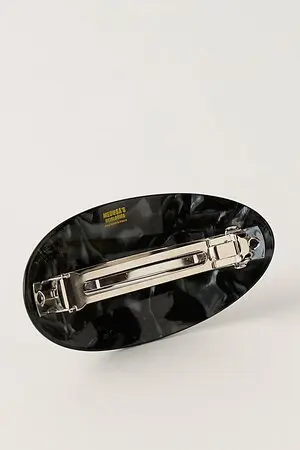 Free People Brielle Acetate Barrette - Charcaol