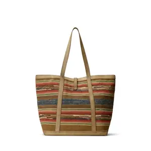 Ralph Lauren Handwoven Jacquard Tote