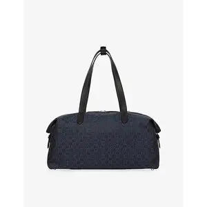 Smythson Small Canvas Travel Bag - Navy