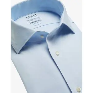 Boggi Milano Regular-fit Japanese Jersey Polo Shirt - Light Blue